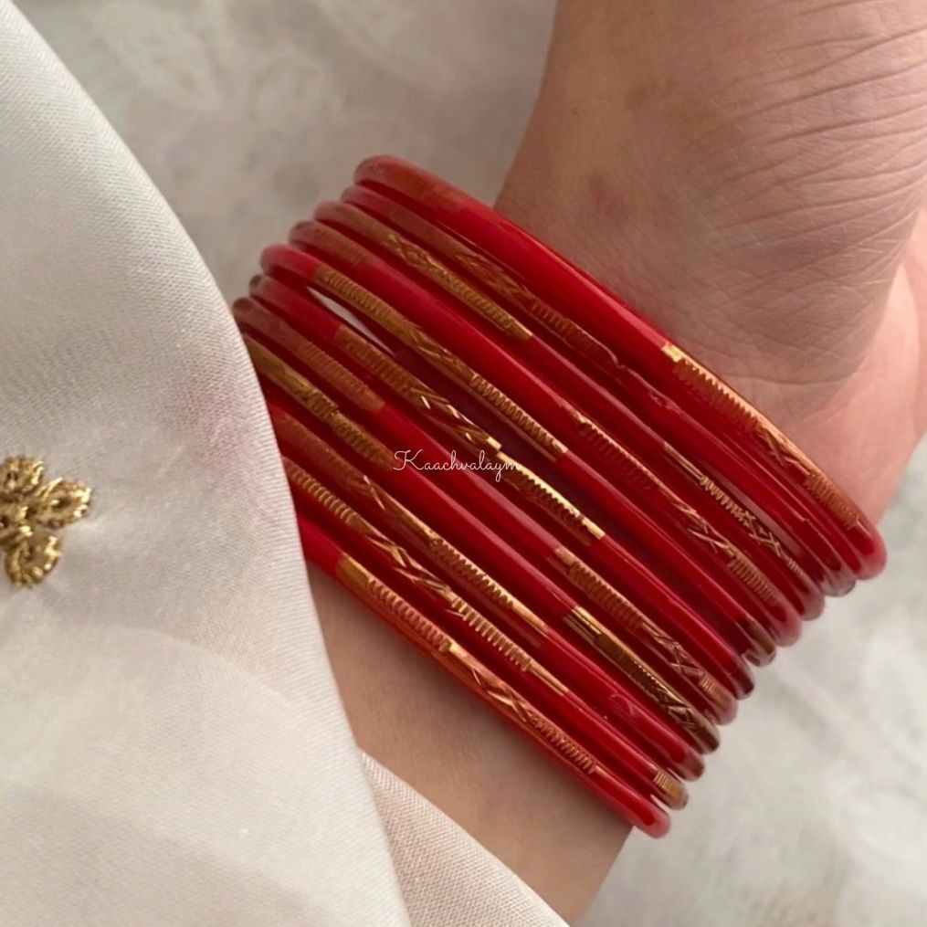 Pakki Hill Meena Bangles (per dozen) | Kaachvalaym