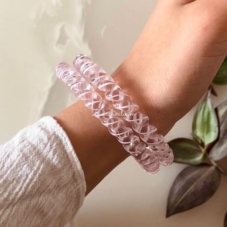 Swirl Crystal Kangan (Pair) | Kaachvalaym